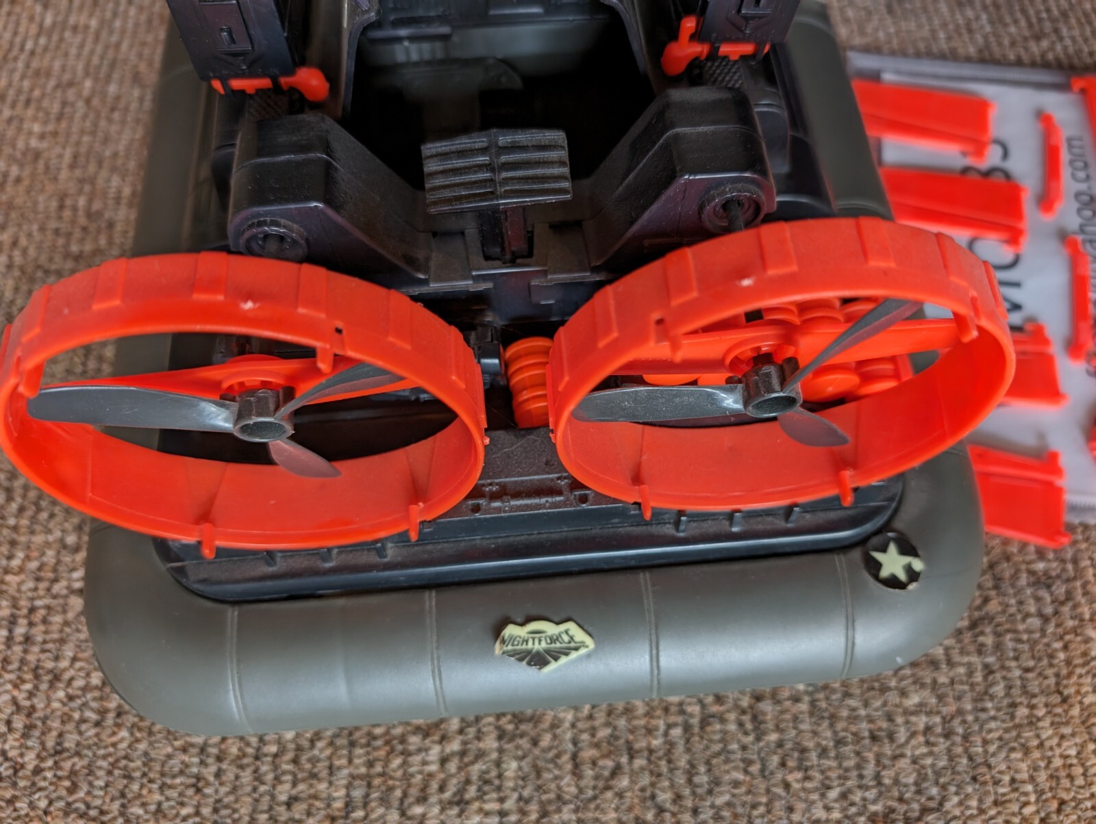 GI JOE NIGHT FORCE NIGHT Killer whale hovercraft vehicle 99% Complete ...