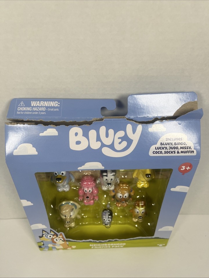 Bluey Neighborhood Friends 8 Pack Figure Set - NEW! | eBay