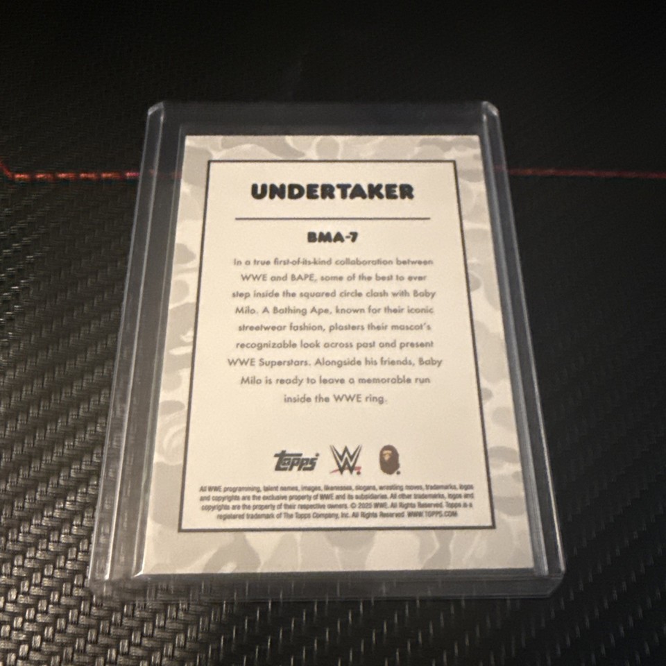 2025 Topps WWE X BAPE UNDERTAKER Baby Milo Insert Multi Camo /5! | eBay