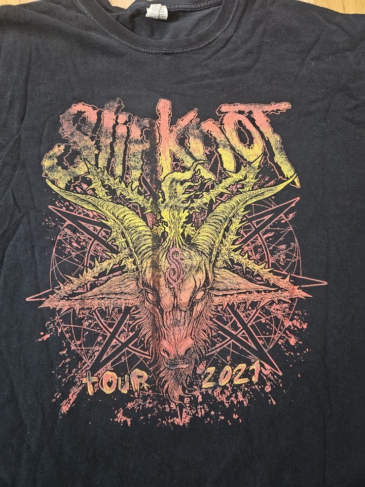 21 SLIPKNOT TOUR Tshirt Double Sided 2XL Tee Fever 333 Code Orange Band ...