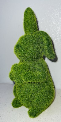 Velveteen Green Flocked Rabbit Bunny Figure 8" NWOT | eBay