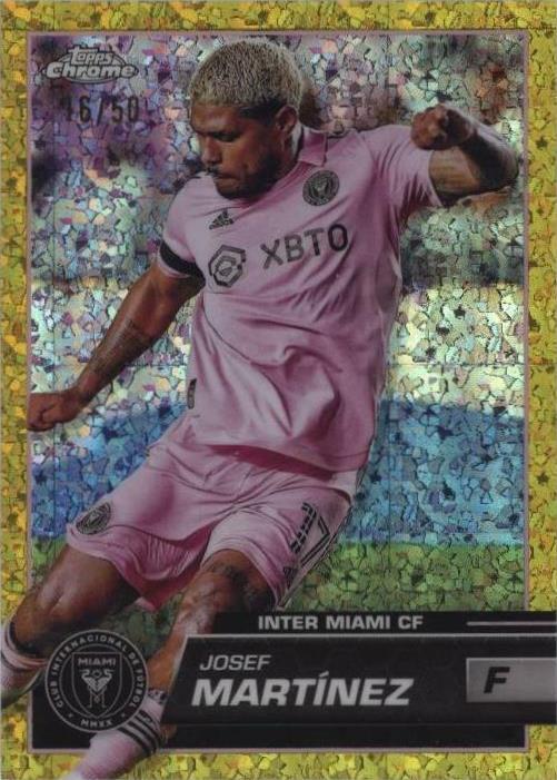 2023 Topps Chrome MLS - Josef Martinez #19 Gold Mini-Diamond Refractor ...