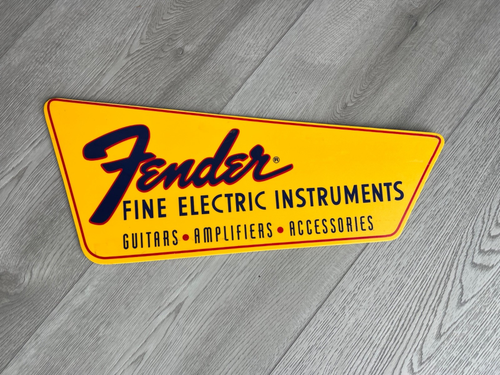 VINTAGE RARE FENDER DEALER SIGN FINE ELECTRIC INSTRUMENTS, NICE ...