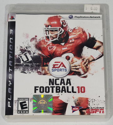 NCAA Football 10 Sony PlayStation 3 PS3 Complete in Box w/ Manual CIB ...