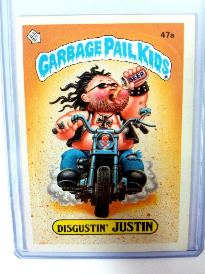 1985 Garbage Pail Kids GPK OS2 47a Disgustin’ Justin CL Glossy | eBay