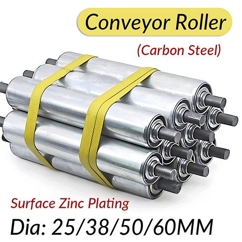 100-500mm Long Heavy Duty Assembly Line Conveyor Roller 25/38mm/50mm ...