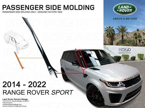 LAND ROVER FRONT MOLDING RH RIGHT RANGE SPORT 14-22 LR076514 GENUINE ...