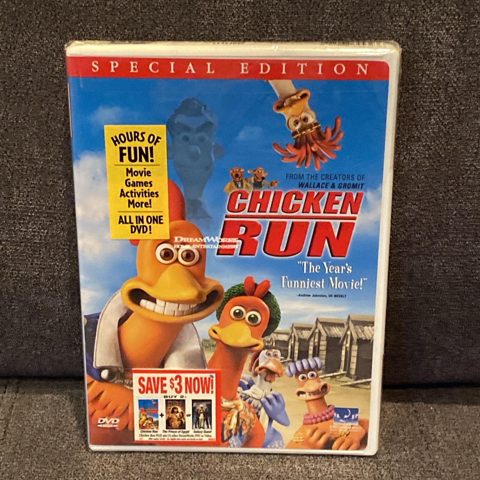 Chicken Run (DVD, 2000) Anamorphic Widescreen Special Edition New ...