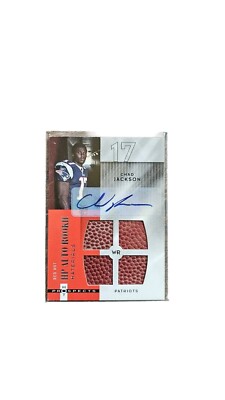 New England Patriots Event Worn Signed Chad Jackson Card | eBay