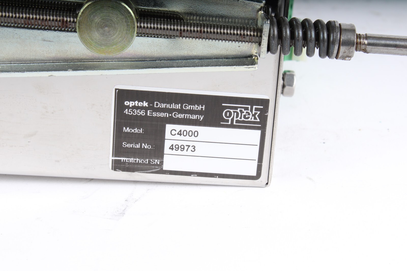 Optek C4000 Control 4000 Photoelectric Analyzer With 5x: Phoenix ...