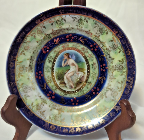 Antique IPF Germany Porcelain Decorative Nude Fairy by Stream Figural ...