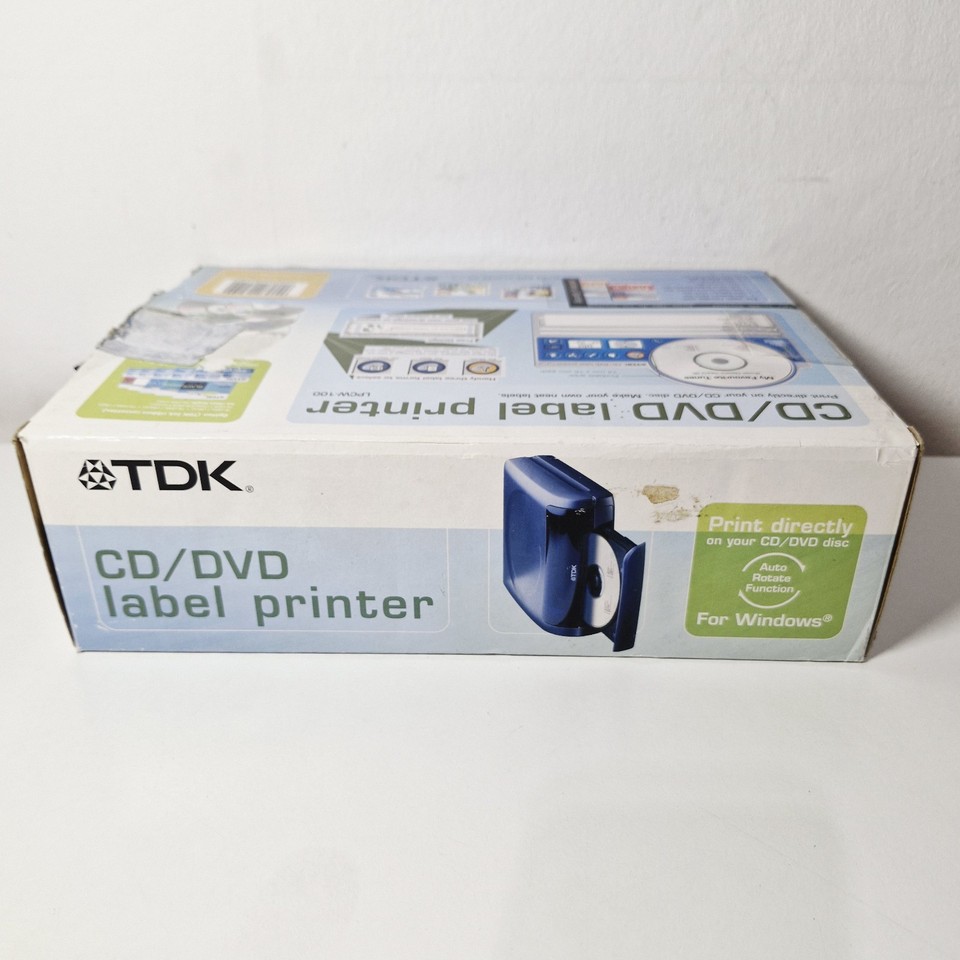 TDK lpcw-100 CD / DVD Label Printer with USB Cable, PSU, CD, | eBay UK