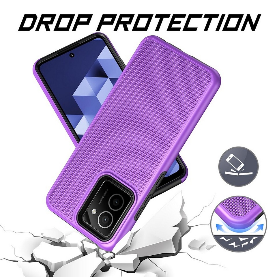 Phone Case For TCL 50 XE 5G T614D Dual Layered Drop Protector Textured ...