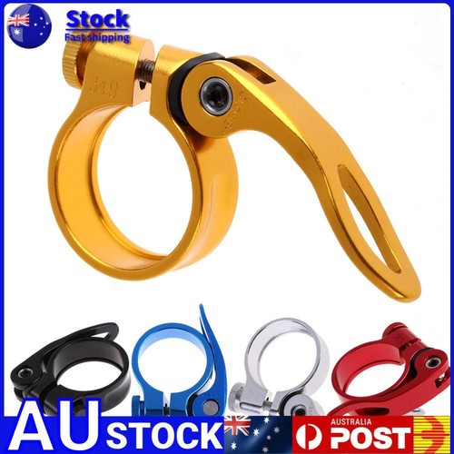 34.9mm Bicycle Seat Post Clamp Quick Release Seatpost Collar CNC ...