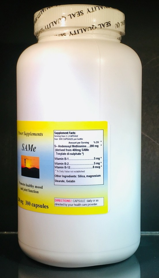 SAM-e 200mg depression aid, pain, cartilage ~ 600 (2x300) capsules ...