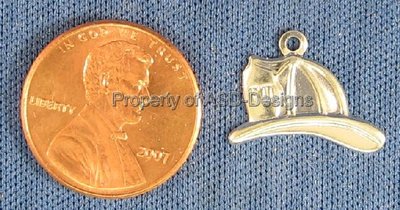 25pc Sterling Silver Plated Emergency 911 Fireman Hat Charms 5079 | eBay