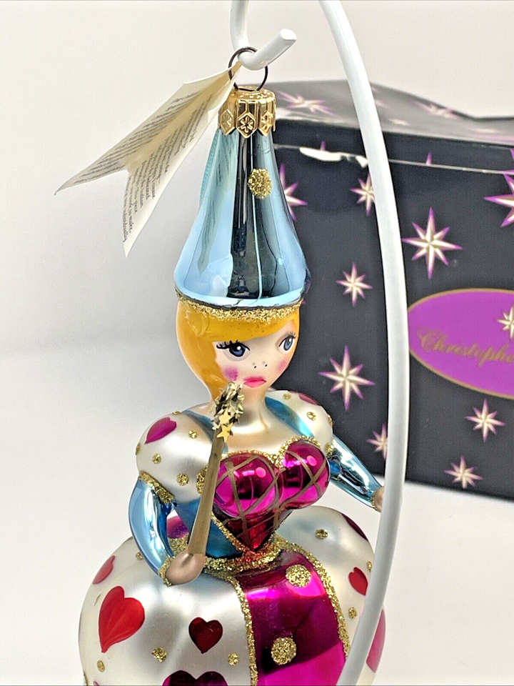 Christopher Radko Ornament Miss Valentine Fairy with Wand with Tag and ...