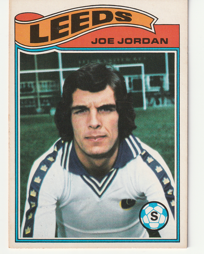 Topps Football Card 1978 Orange Back Joe Jordan Leeds United | eBay