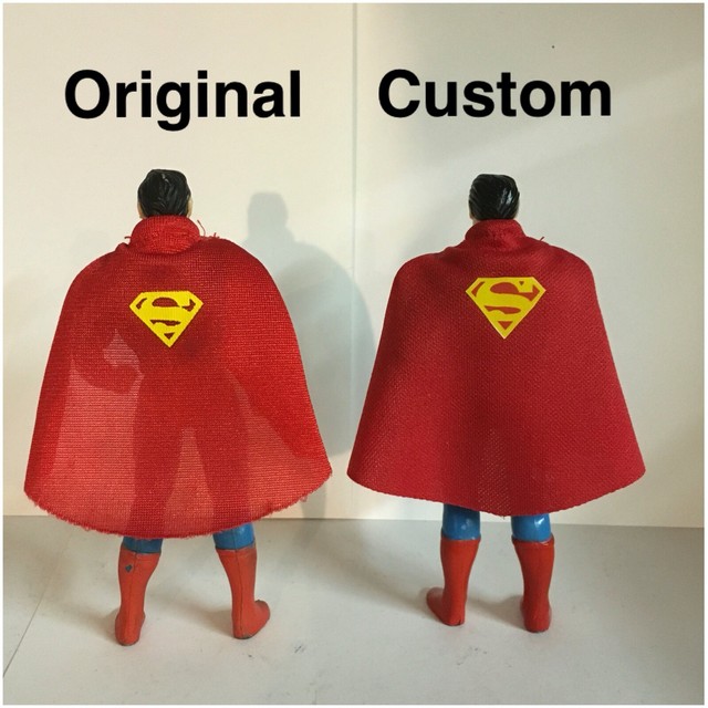DC Kenner Super Powers Superman Replica Custom Cape (Cape Only) W/ Free ...