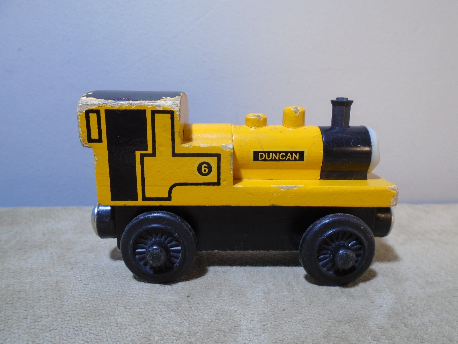 WOODEN THOMAS TRAIN DUNCAN ENGINE CAR (TH56) | eBay