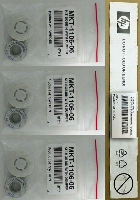 HP Indigo 5000 Scorotron 3 X Bobbin Wire Mkt-1106-06 & 3x Grid Ca290 ...