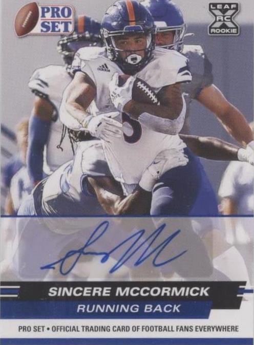 2022 Leaf Pro Set Draft - Autographs Sincere McCormick #PSA-SM2 Blue ...
