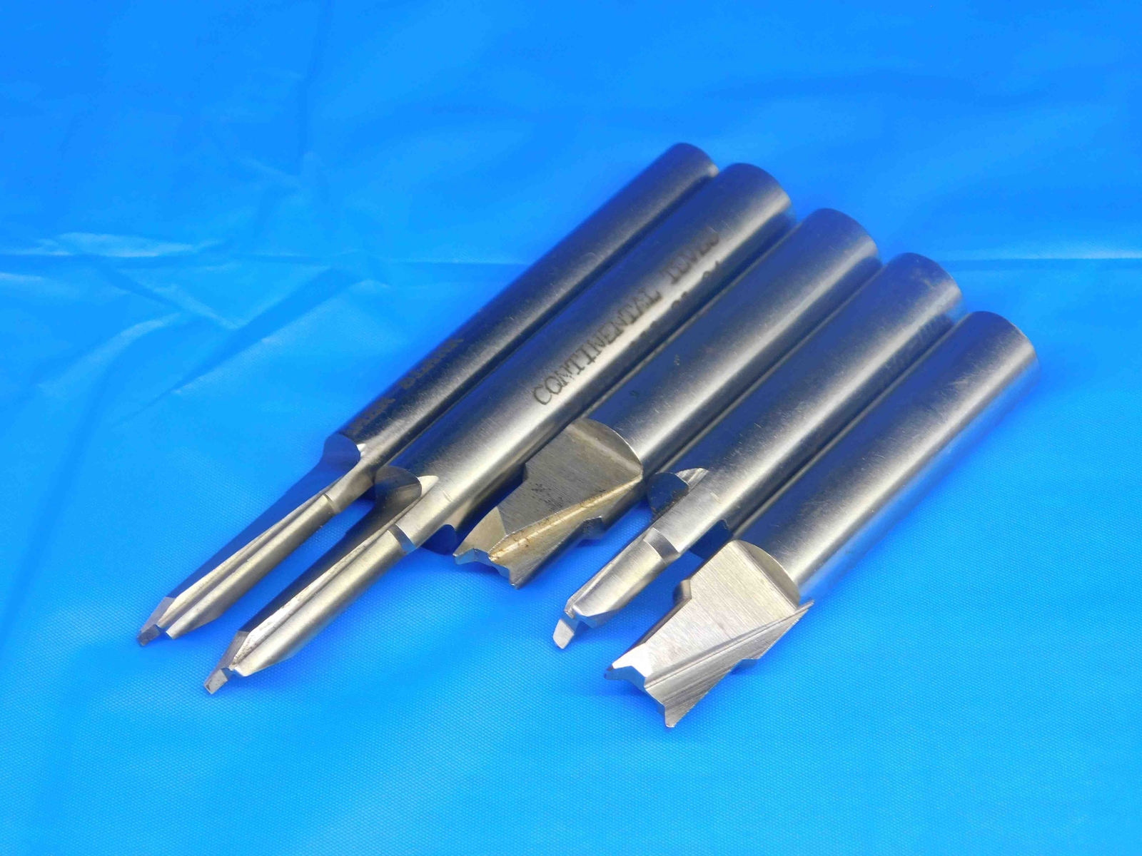 SET OF 5 HSS REAMERS ? END MILLS ? YOU TELL ME! O.D.'S RANGE FROM 9MM ...