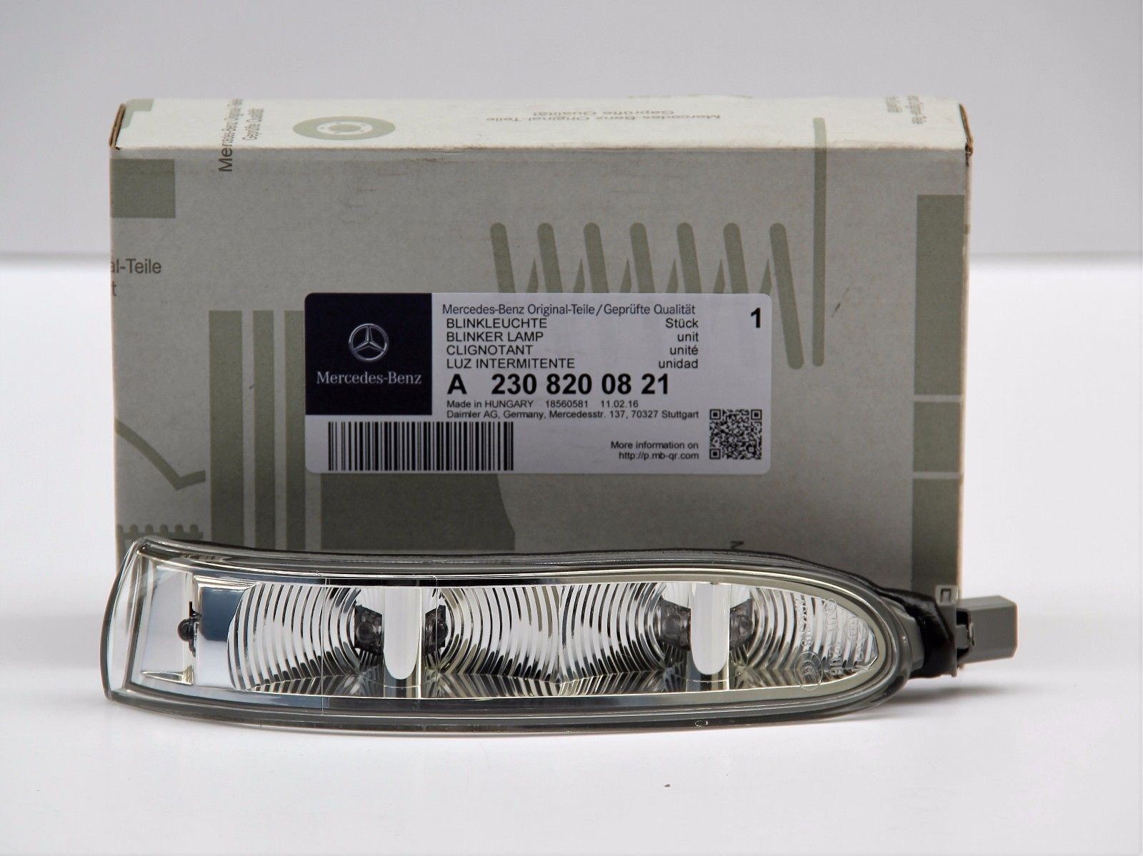 MERCEDES BENZ W209 DOOR MIRROR SIDE MARKER LIGHT RIGHT SIDE GENUINE ...