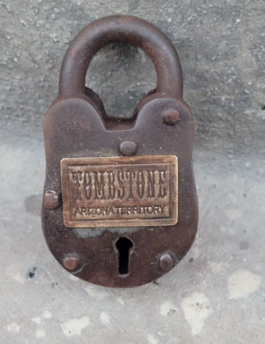 Tombstone Arizona Territorial Working Cast Iron Lock 2Keys Western ...