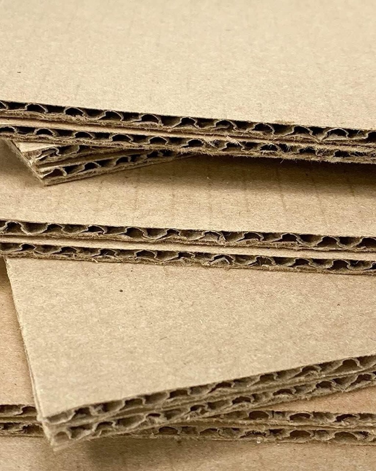 150 12.25x12.25 LP Cardboard Corrugated Pads Inserts Filler Sheet 12.25 ...