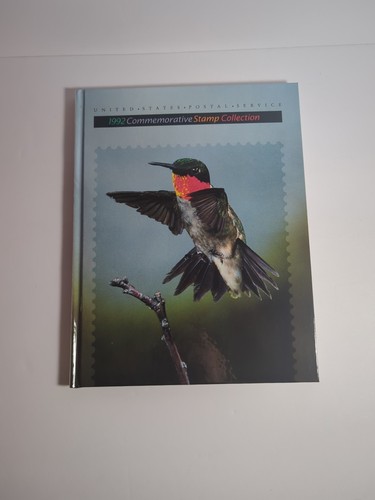 USPS 1992 Commemorative Stamp Collection Book Hardcover WITH Stamps ...