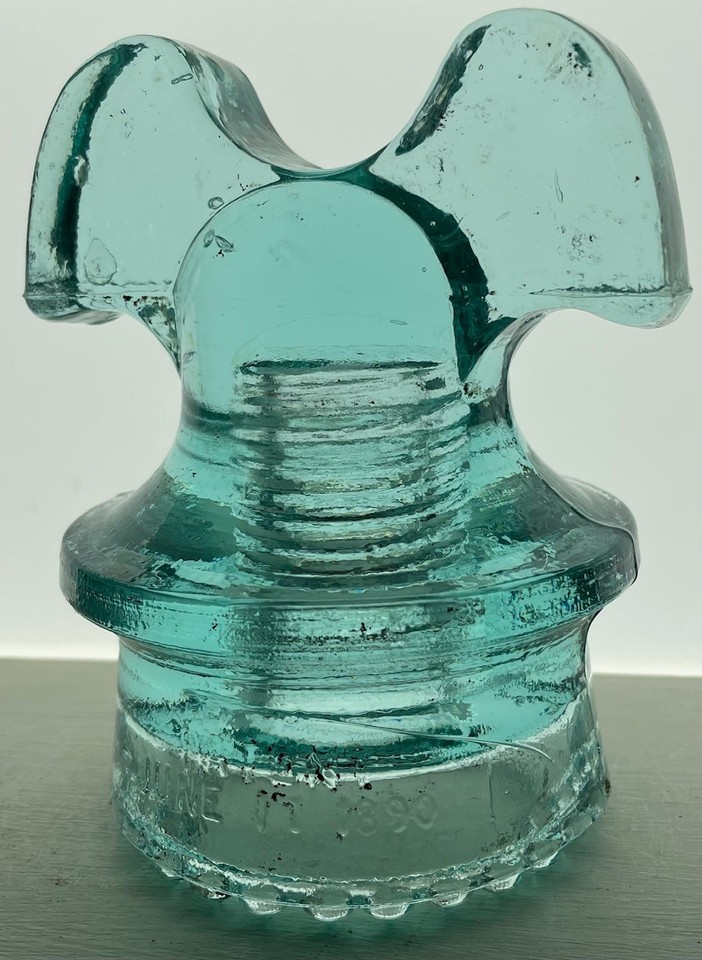 Dual Patent Date Mickey Mouse Insulator with Sharp Drip Points | eBay