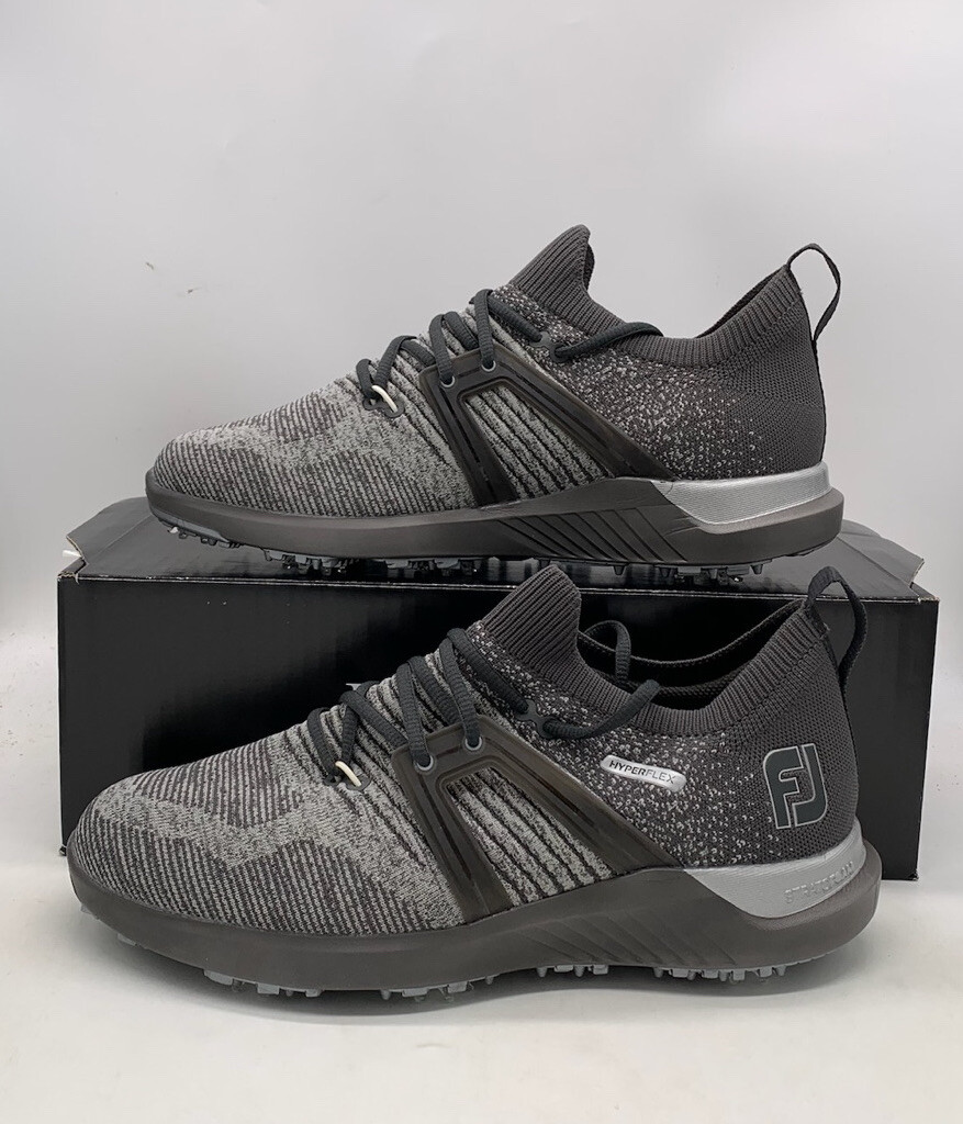 FootJoy FJ HYPERFLEX Golf Shoes Charcoal Grey White 51081 Mens Size | eBay