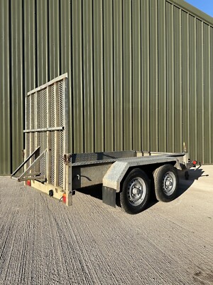 Indespension Plant Trailer Fold Down Ramp Digger Trailer, 8 X 4 Good ...