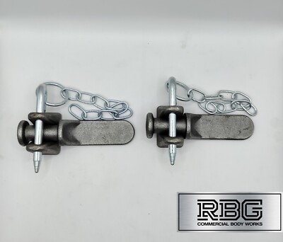 2x Tailboard Forket, Lug, 109mm Pin & Chain - Truck Dropside Tipper ...