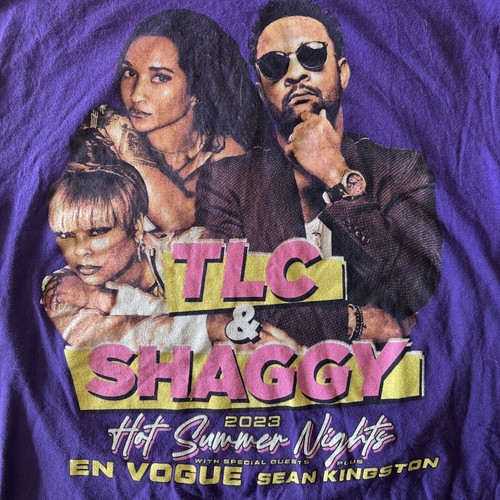 TLC & Shaggy 2023 Hot Summer Nights Tour Shirt Size M | eBay