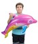 Large 36" Pink Rainbow Colorful Dolphin Inflatable Pool Toy (Set of 2 ...