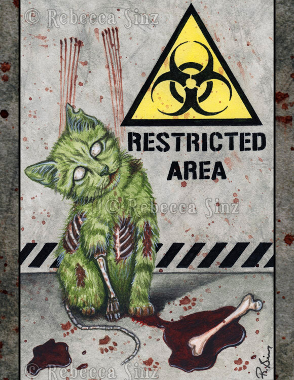 Zombie Cat Drawing