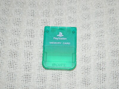 OEM Sony Playstation 1 PS1 Green Memory Card (SCPH-1020) | eBay