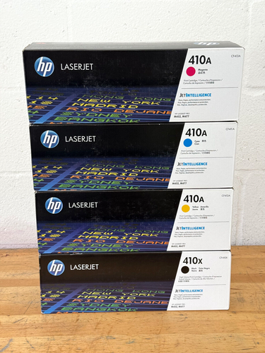 Genuine HP LaserJet 410A CF410X CF411A CF412A CF413A Toner Set - BRAND ...