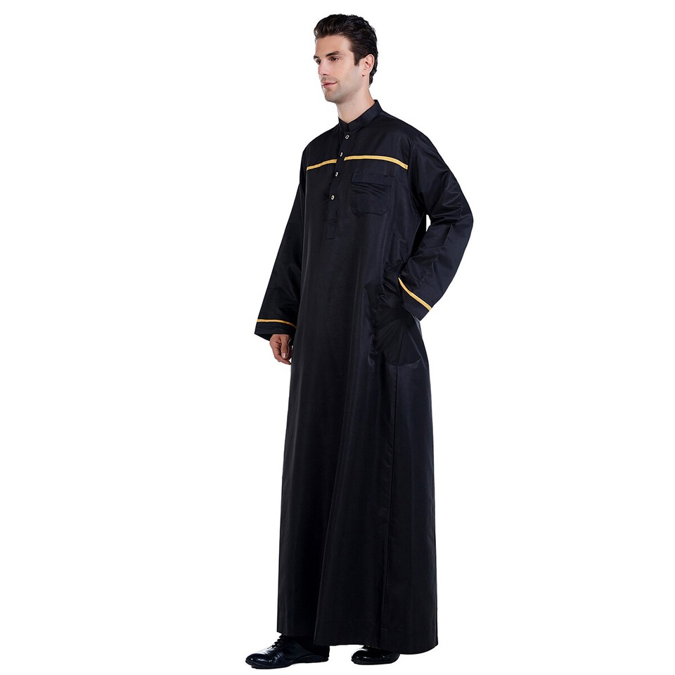Mens Saudi Arab Muslim Robe Long Thobe Jubba Dishdasha Thawb Thoub ...