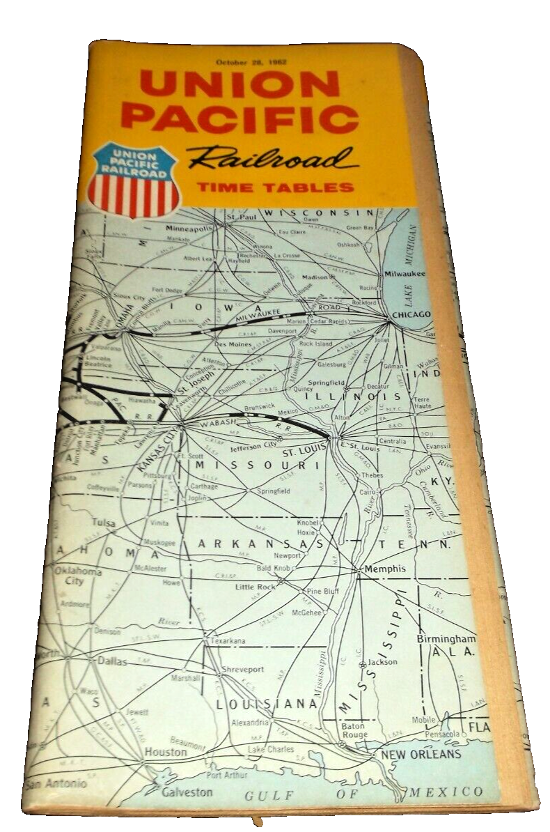 OCTOBER 1962 UNION PACIFIC SYSTEM PUBLIC TIMETABLES | eBay