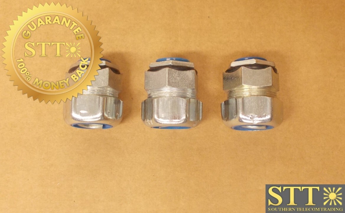 5362 THOMAS & BETTS 1/2 STRAIGHT STEEL CHASE INSULATED CONNECTOR (LOT ...