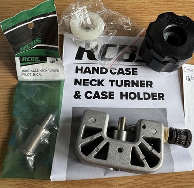 RCBS Hand Case Neck Turner with .26 and .30 Caliber Guides | eBay UK