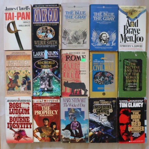 Lot of 39 Mixed Genre Vintage Paperback Books with Various Authors All ...