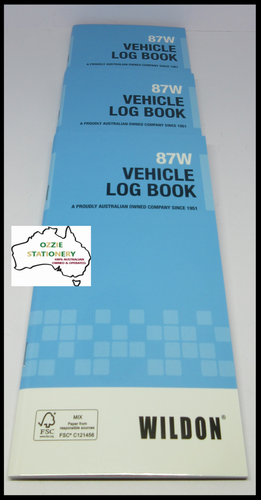 3 x Wildon Vehicle Log B00K Journal ATO Compliant 87W WIL087 In Stock ...