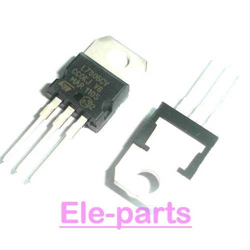 10 PCS L7806CV TO-220 L7806 7806 6V 1.5A Transistor Positive Voltage ...