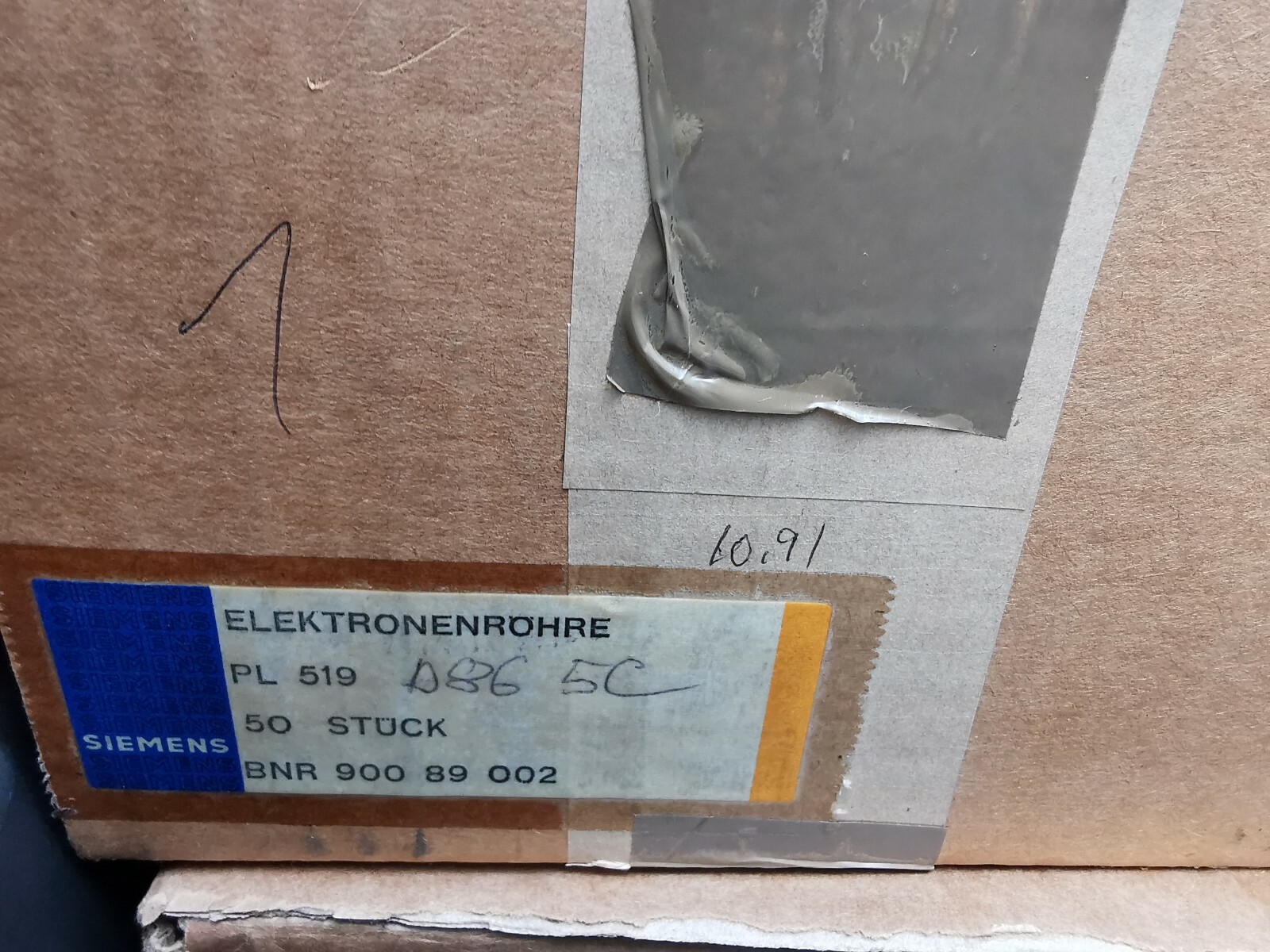 PL519 Siemens West Germany 40KG6 PLATINUM Matched PAIR EAR859 EAR861 ...