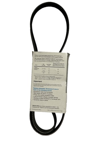 NEW Dayco 5050417DR - Drive Rite V-Ribbed Serpentine Belt | eBay