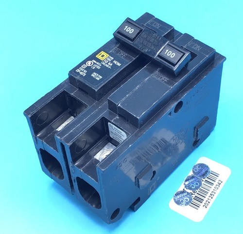 New Circuit Breaker Square D Homeline HOM2100 2 Pole 100 Amp Plug In | eBay